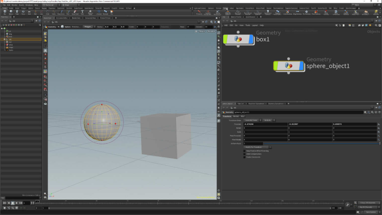 02. Houdini Interface and Navigation – CAVE Academy