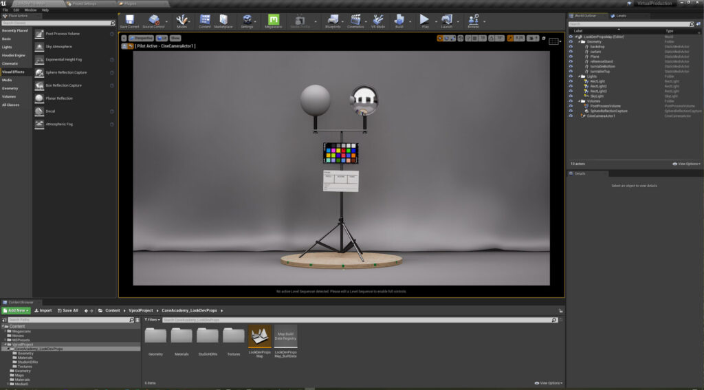 FREE – Unreal Look Development and Lighting Props – CAVE Academy