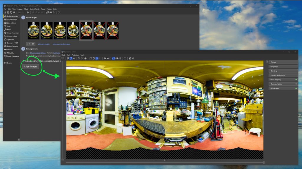 03. Creating your HDR Panorama in PTGui – CAVE Academy