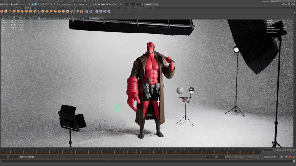 Maya Character Look Dev and Lighting Turntable Project 1001 – CAVE Academy