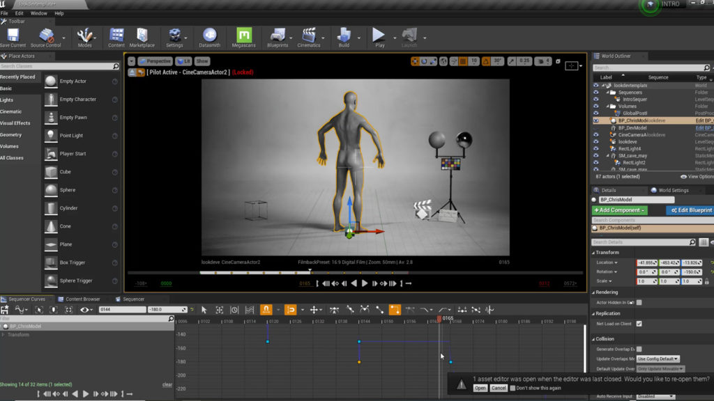 Unreal Character Look Dev and Lighting Turntable Project 1001 – CAVE ...