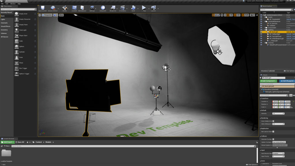 Unreal Character Look Dev and Lighting Turntable Project 1001 – CAVE ...