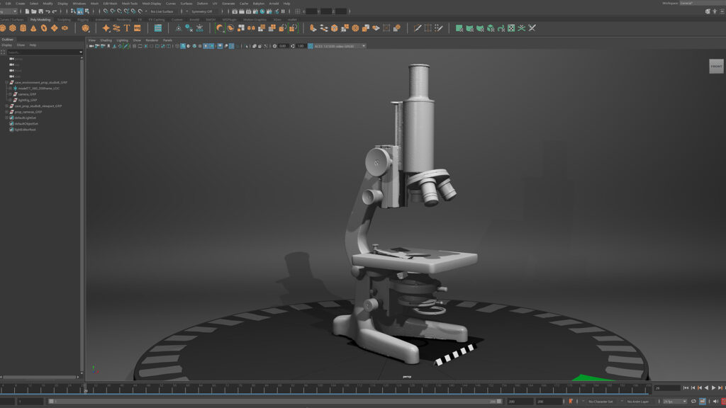 FREE – Maya Prop Studio Viewport Template 1001 – CAVE Academy