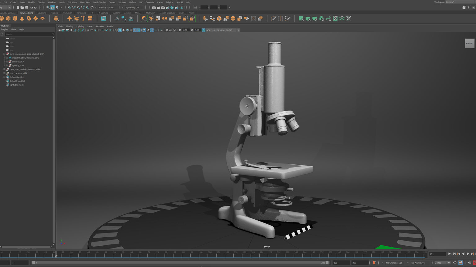 FREE – Maya Prop Studio Viewport Template 1001 – CAVE Academy