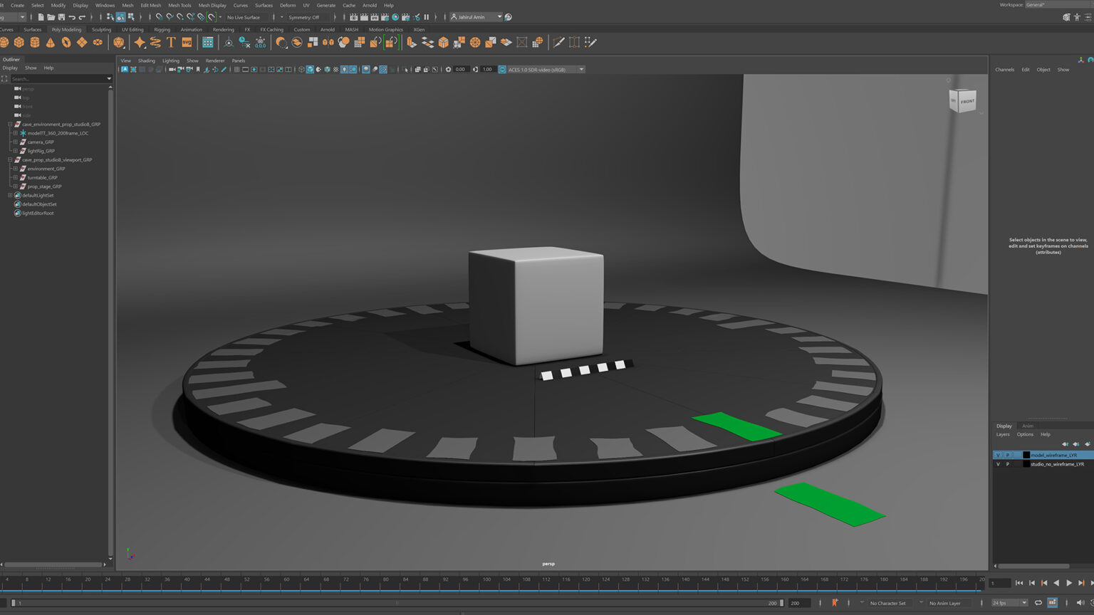 FREE – Maya Prop Studio Viewport Template 1001 – CAVE Academy