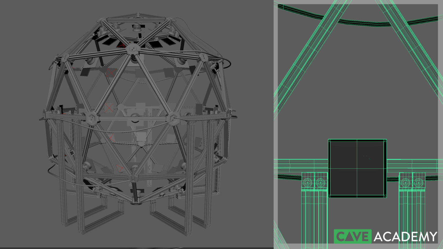 Maya 360 Head Look Dev and Lighting Rig 1003 – CAVE Academy