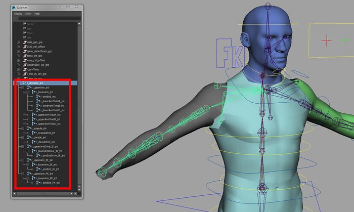 04. Rigging the Shoulders and the Arms – CAVE Academy