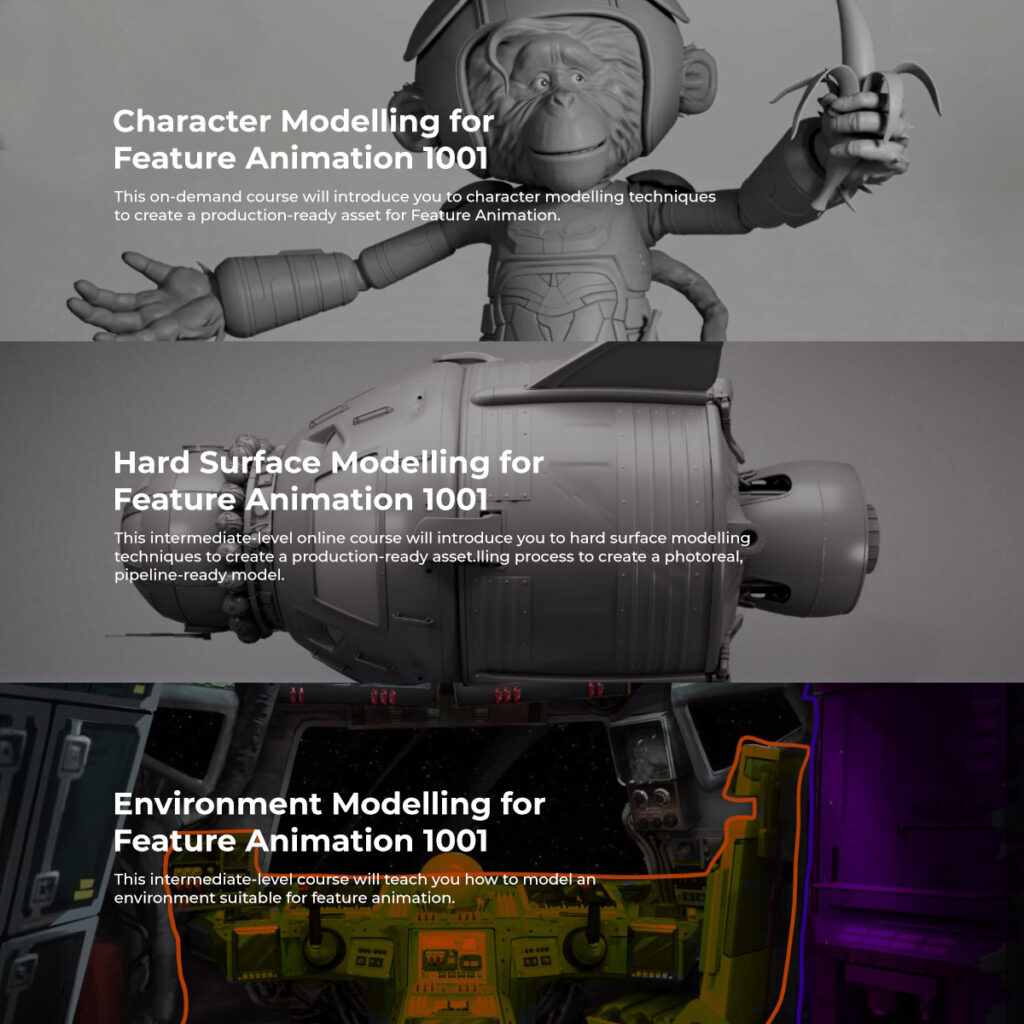 Modelling Pathway – Feature Animation – CAVE Academy